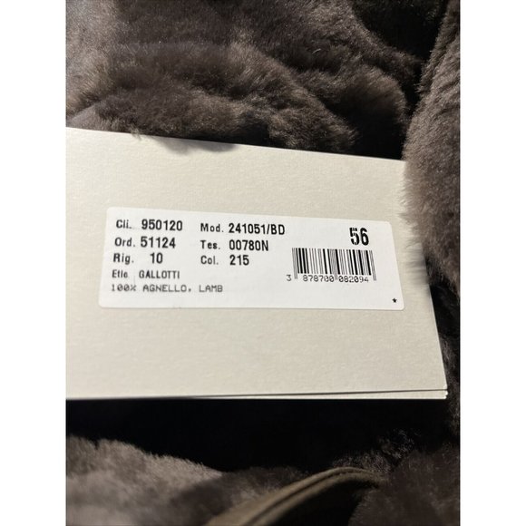 Gallotti | Jackets & Coats | 2495 Gallotti Mens Brown Leather Shearling ...